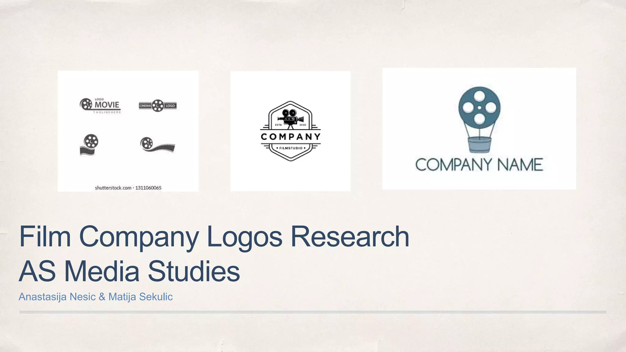 Production Company Logo Presentation | PPTX