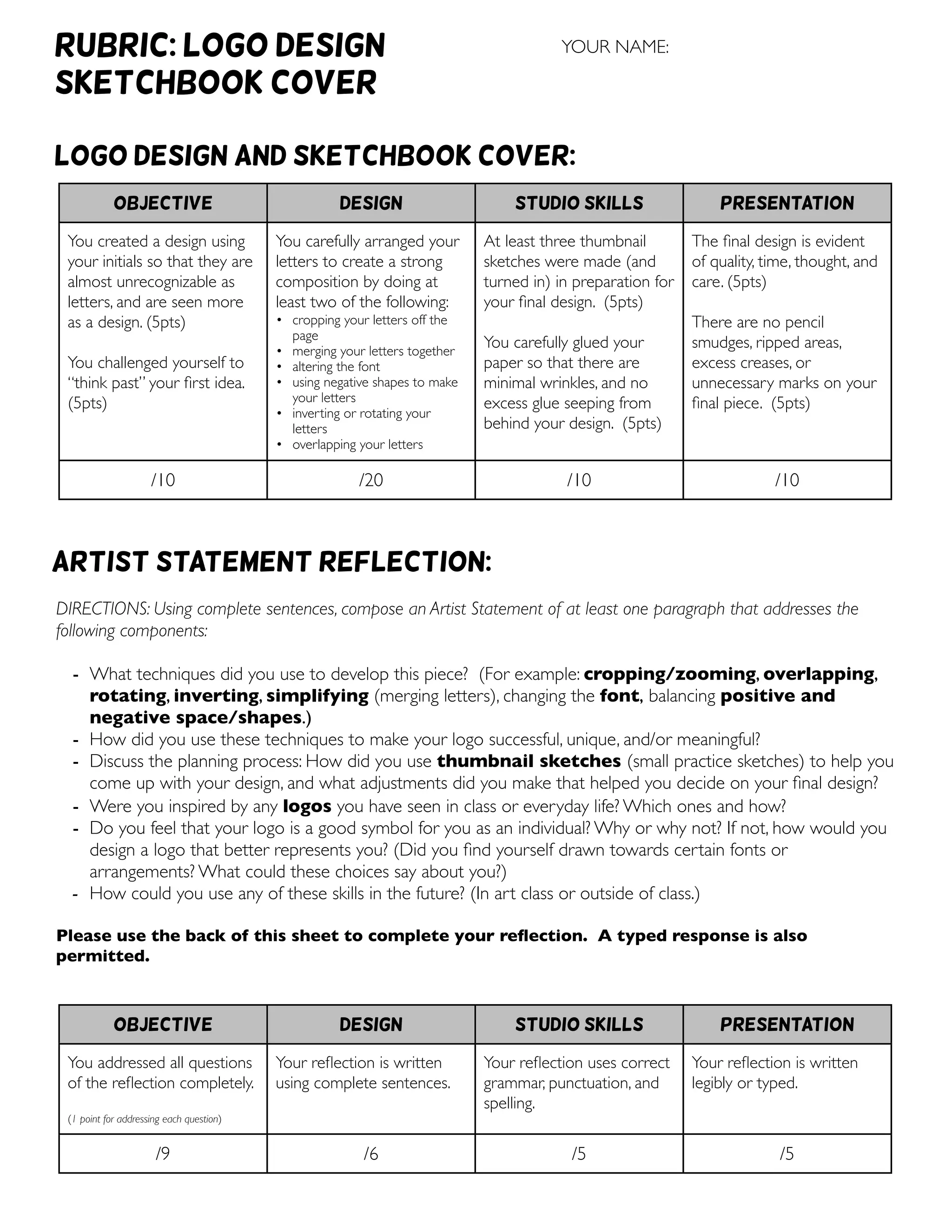 Logo reflection | PDF | Drawing and Sketching | Arts and Crafts