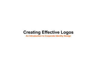 Creating Effective Logos | PDF