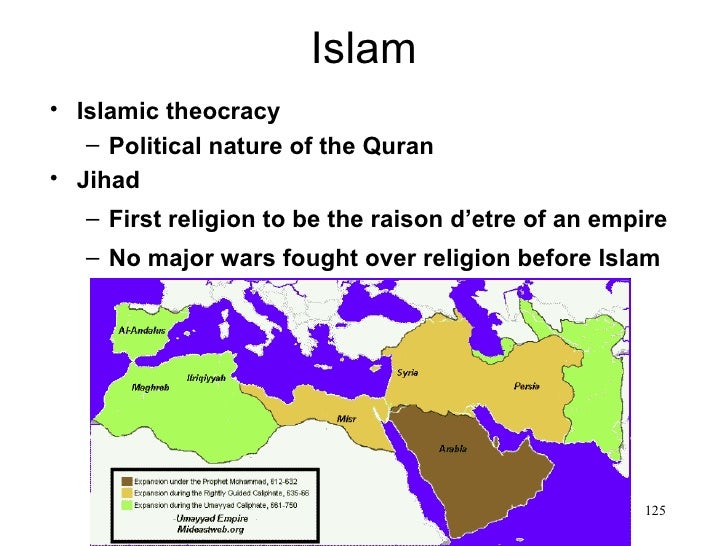 Islam• Islamic theocracy – Political