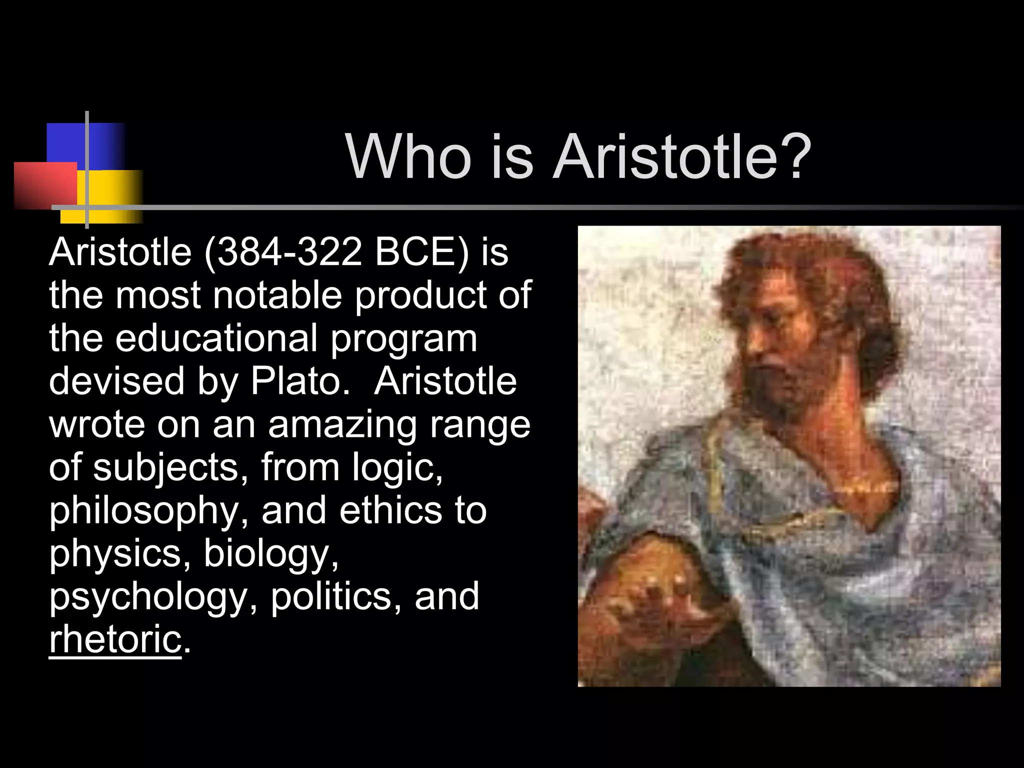 Aristotle's Modes of Persuasion: Logos, Ethos, Pathos | PPTX