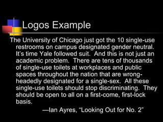 Aristotle's Modes of Persuasion: Logos, Ethos, Pathos | PPTX