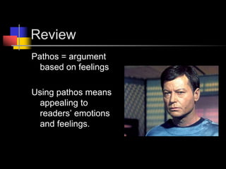 Aristotle's Modes of Persuasion: Logos, Ethos, Pathos | PPTX