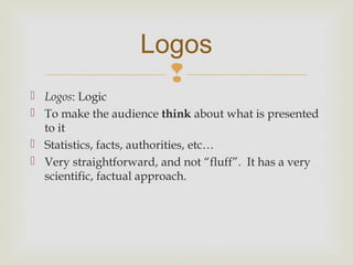 Forming an Argument: Logos Ethos Pathos | PPT