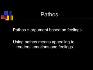 Logos ethos pathos powerpoint | PPT