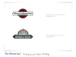 Logos for 66 local historical societies | PPT