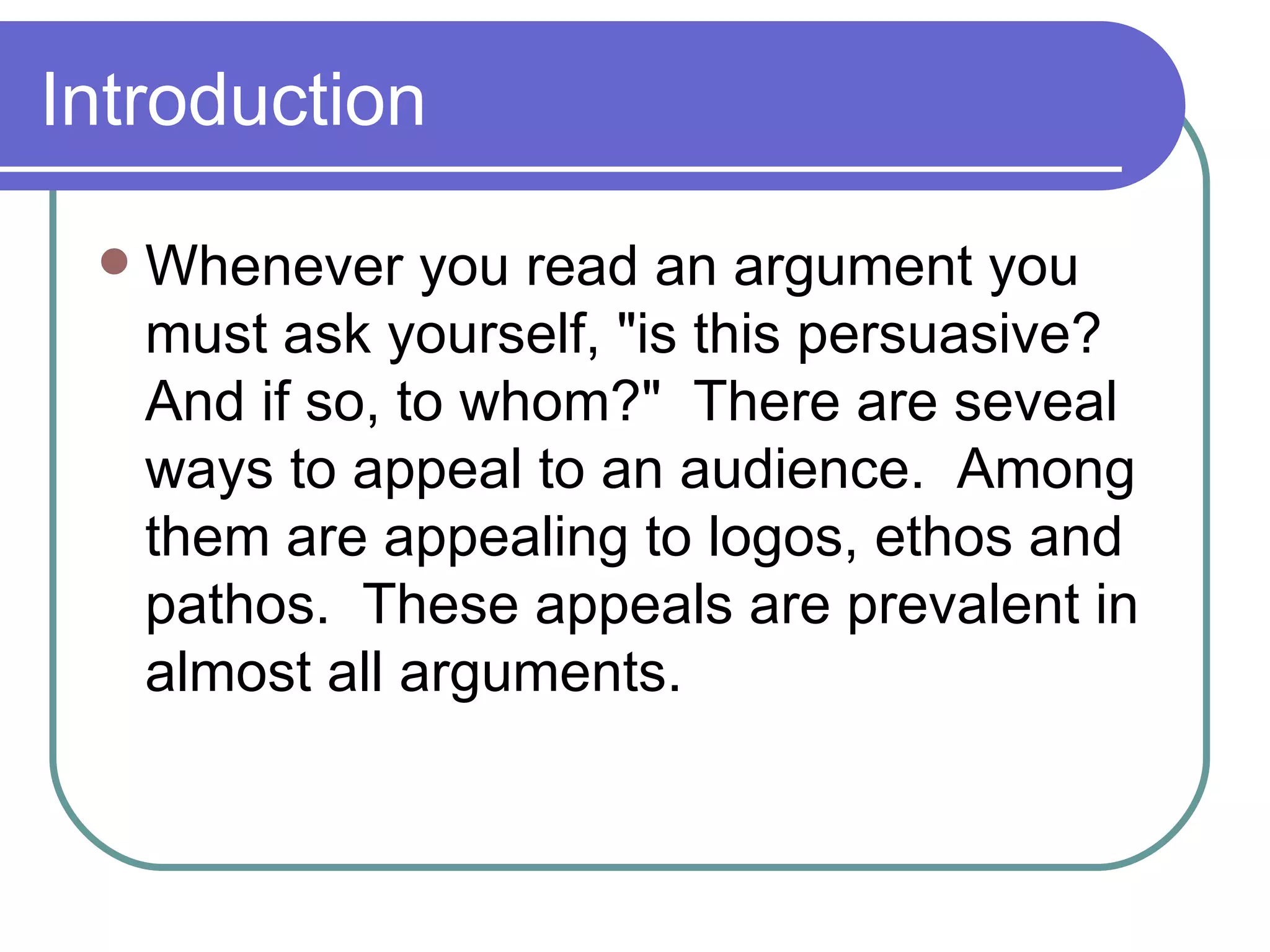 Logos, pathos, ethos | PPT