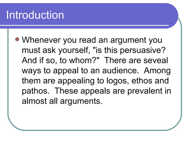 Logos, pathos, ethos | PPT