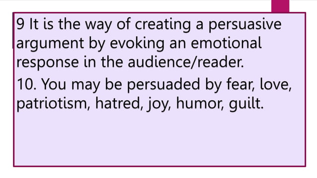 Persuasive Techniques: logos, pathos, ethos [Recovered].pptx | Medical ...