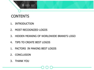 MOST RECOGNIZED LOGOS AND ITS IMPACT | PPTX