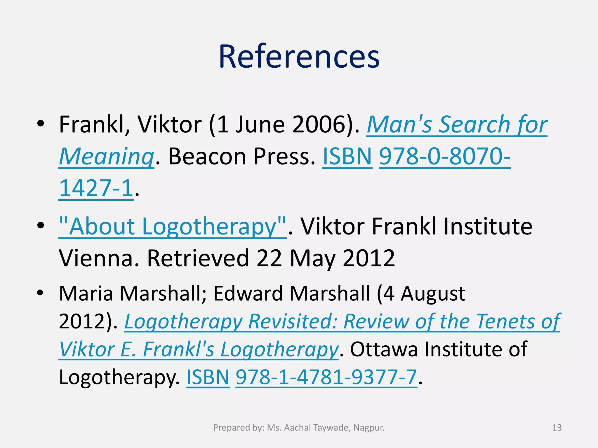 Logo therapy technique | PDF