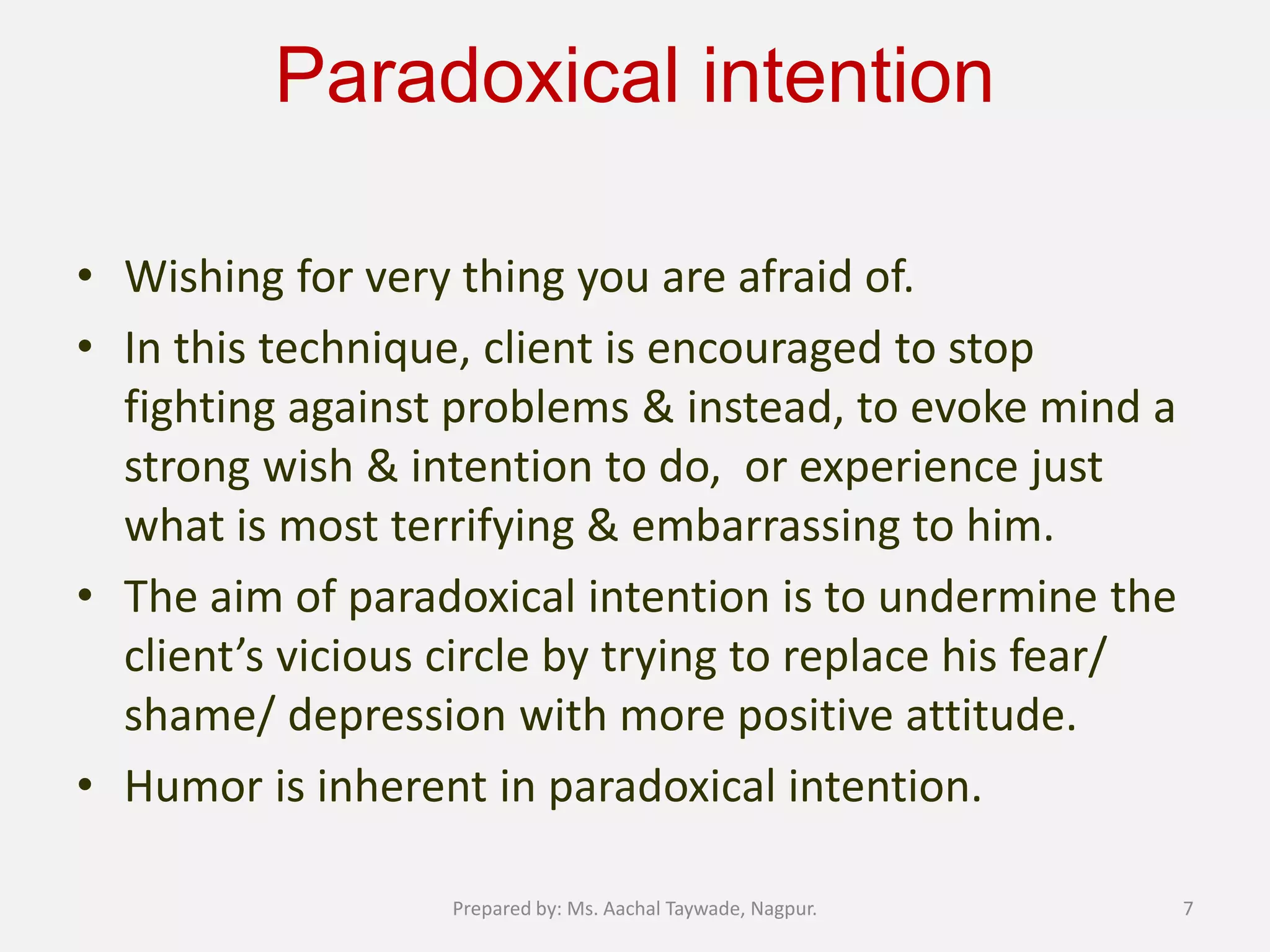 Logo therapy technique | PDF