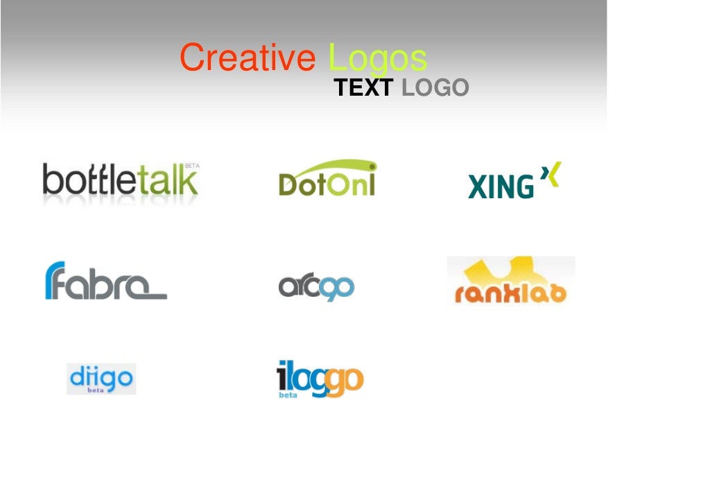 Creative Logos TEXT LOGO