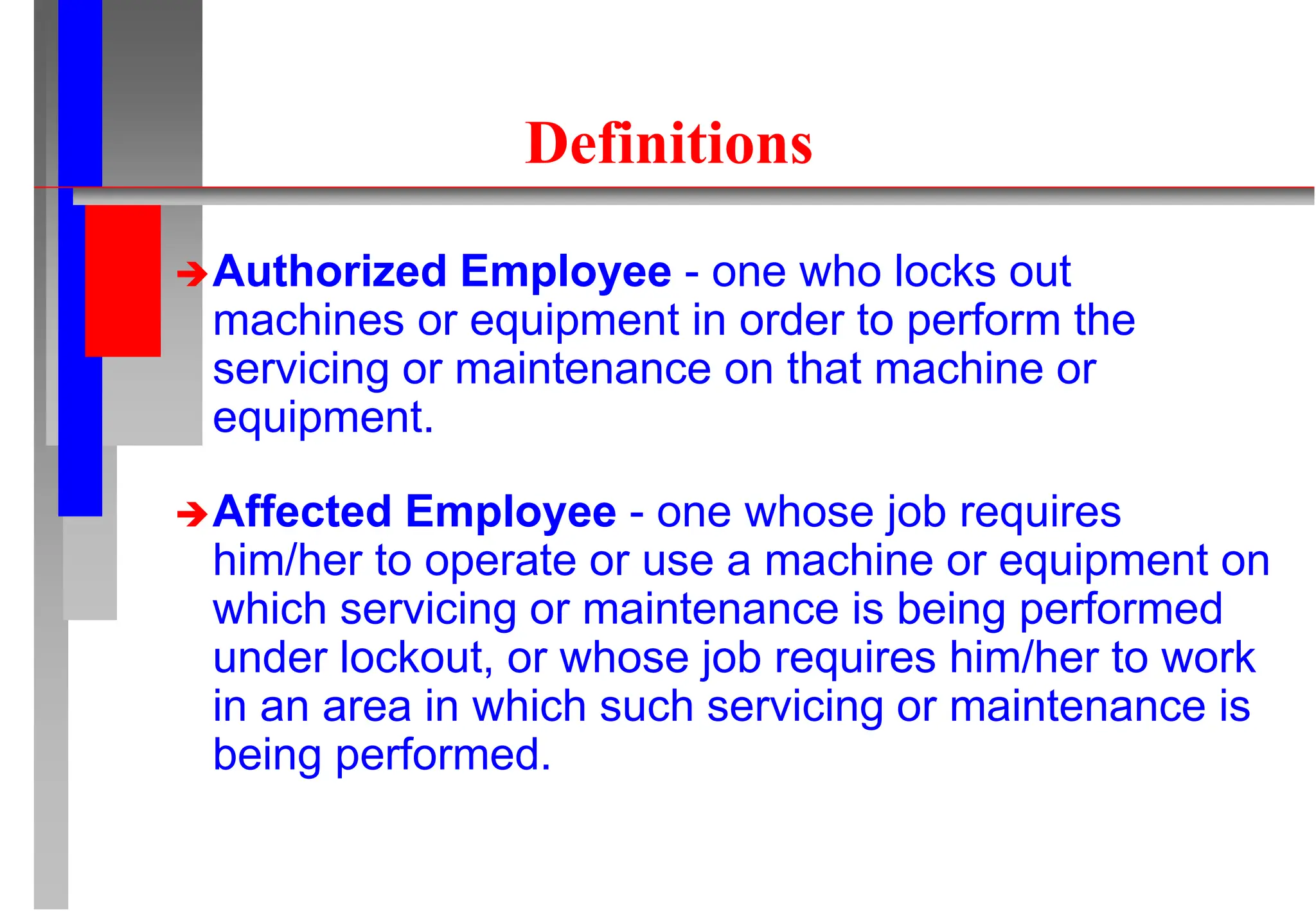 The complete procedure of Logout & tagout | PPT