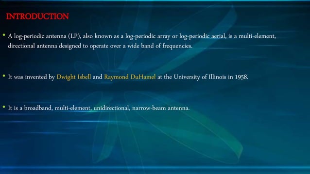 Log periodic antenna | PPT