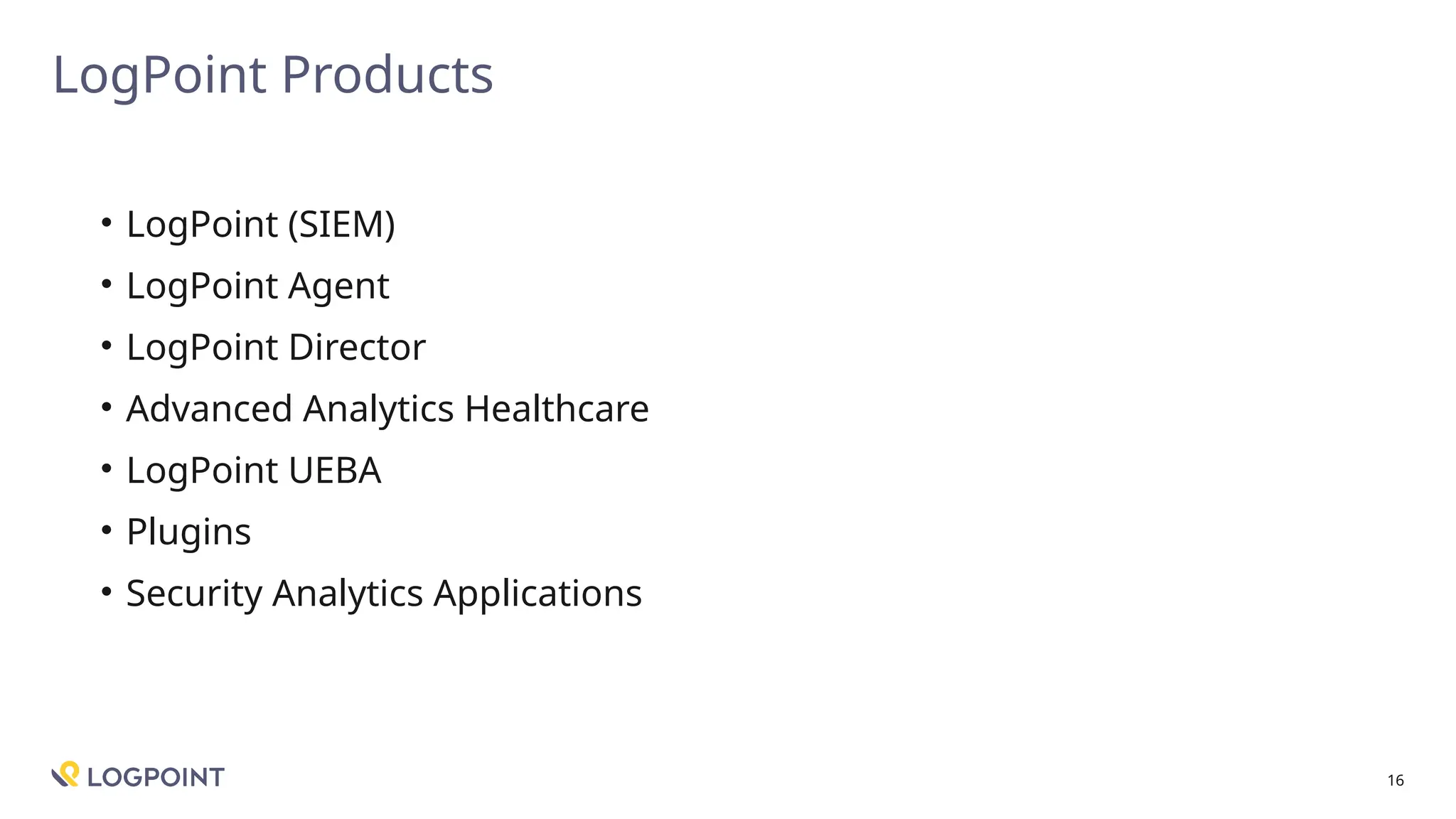 Logpoint Presentation SIEM Presentation Slide | PPTX