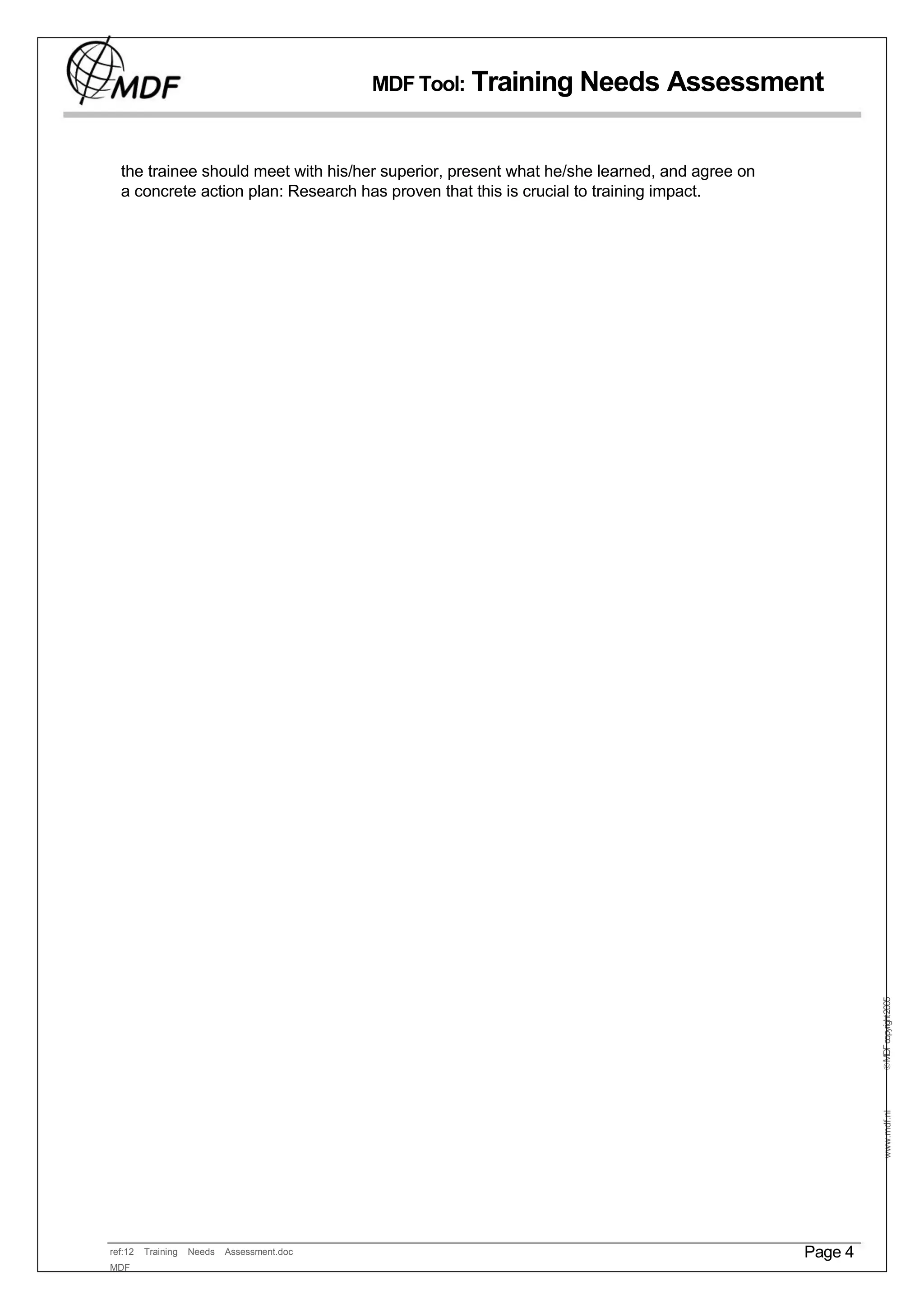 Logramme _training_needs_assessment__by dr malik khalid mehmood ph_d | PDF