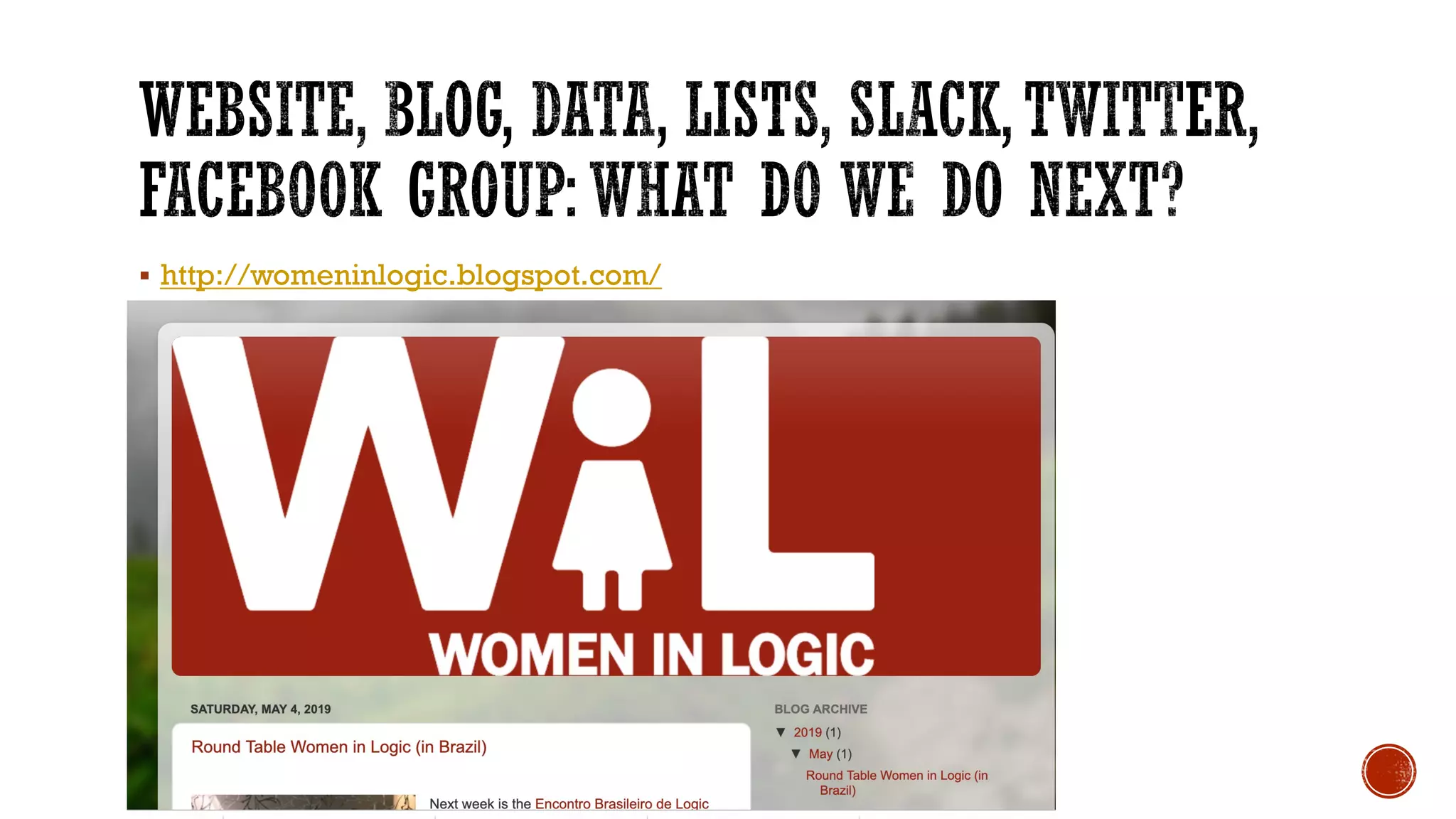 Logic & Representation 2021 | PPT