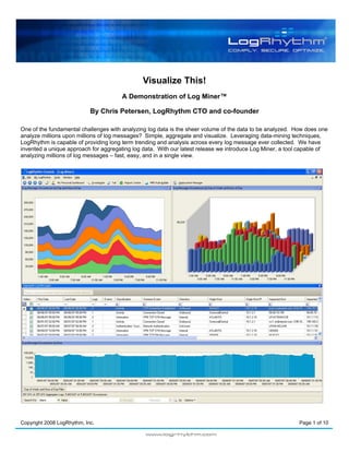 LogRhythm Visualize This Data Sheet | PDF | Internet | Computing