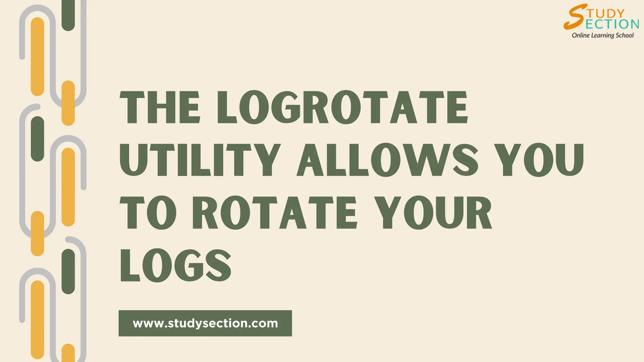 The logrotate utility allows you to rotate your logs | PDF