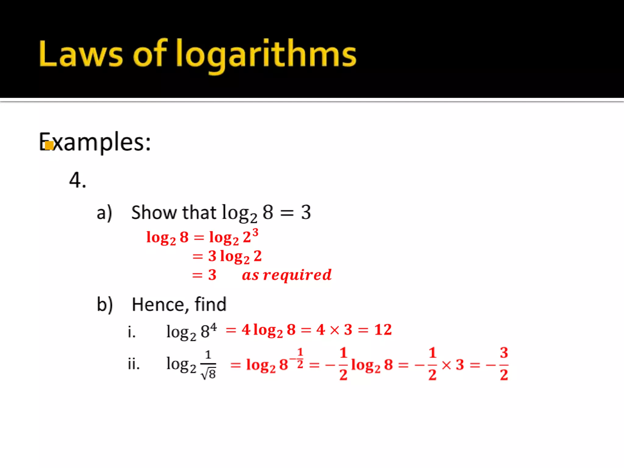 Logarithms | PPTX