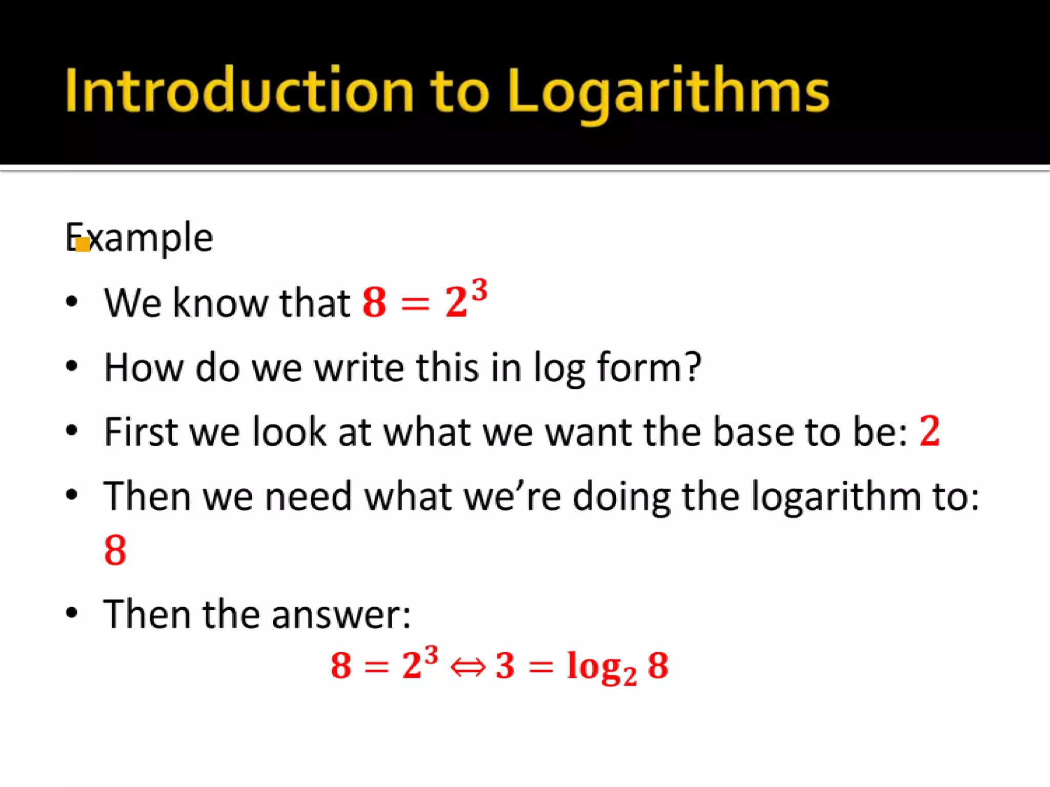 Logarithms | PPTX