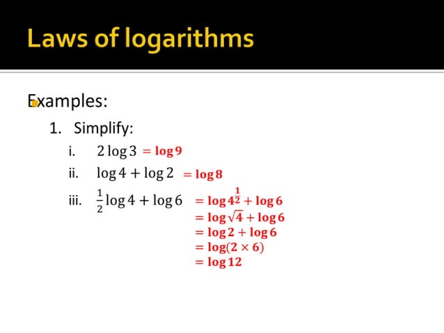 Logarithms | PPTX | Science