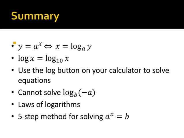 Logarithms | PPTX