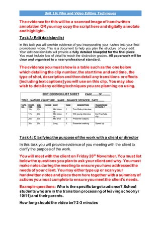 Logs | DOCX | Video Production | Content Production