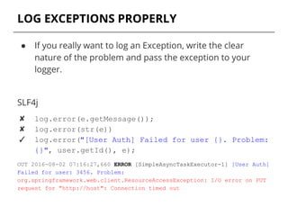 10 Tips to improve your application logs | PPT