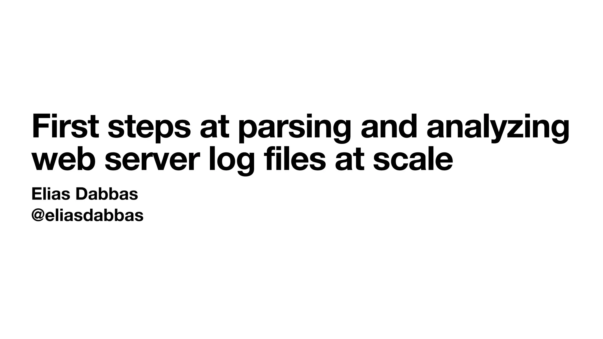 Log File Analysis | PDF