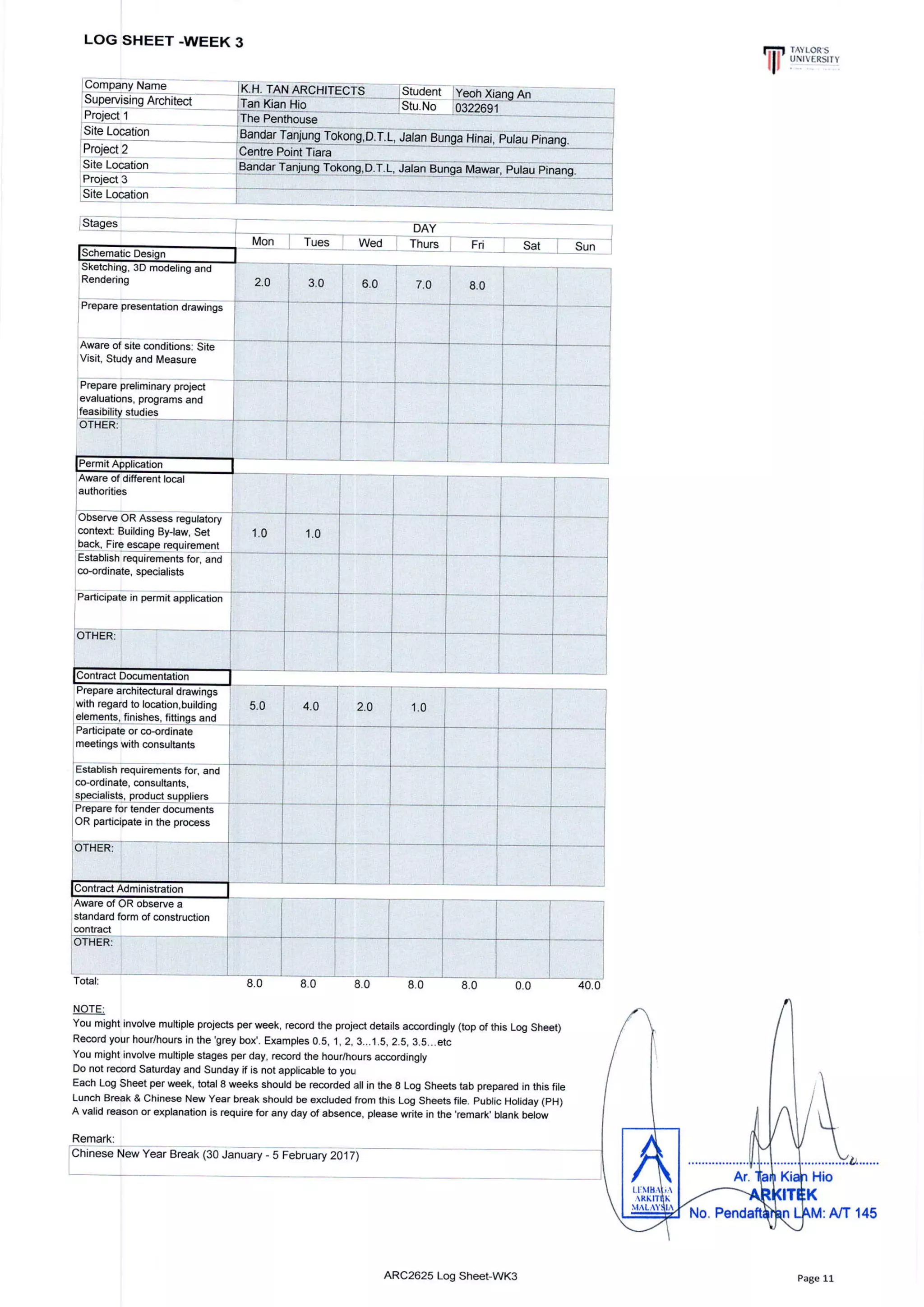 Intern Log sheet | PDF