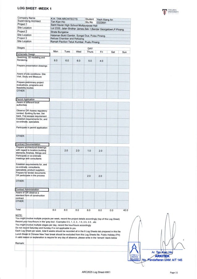 Intern Log sheet | PDF