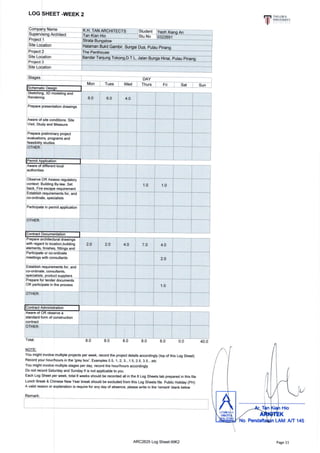 Intern Log sheet | PDF
