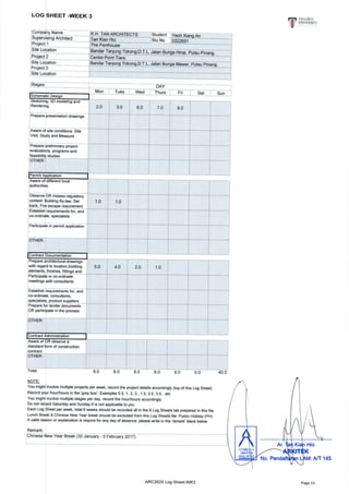 Intern Log sheet | PDF