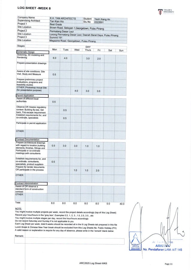 Intern Log sheet | PDF
