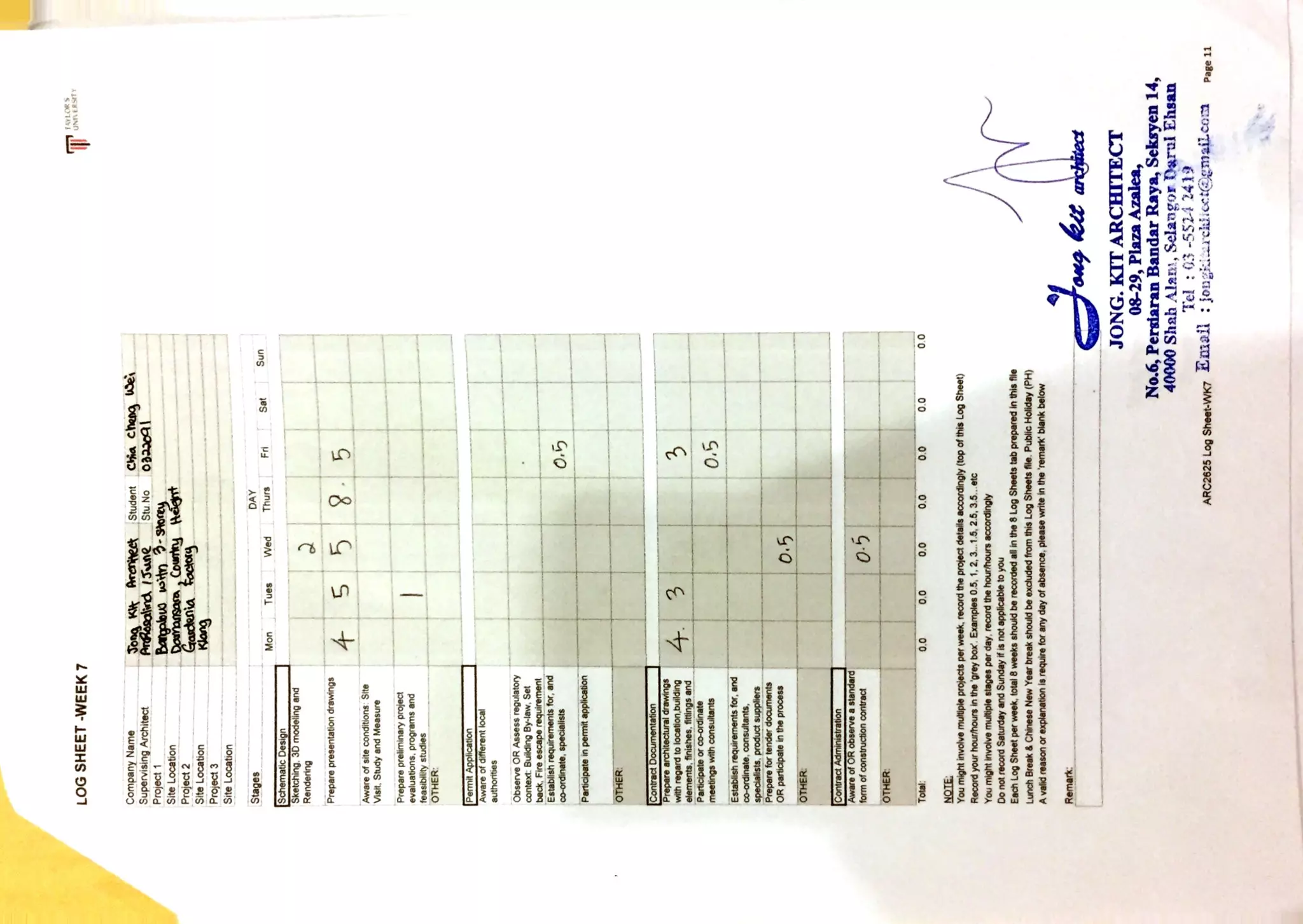 Log sheets | PDF