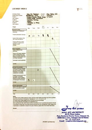 Log sheets | PDF