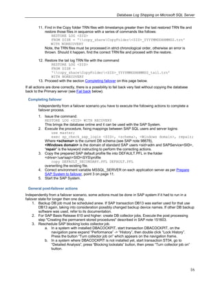 Log shippingbestpractices | PDF