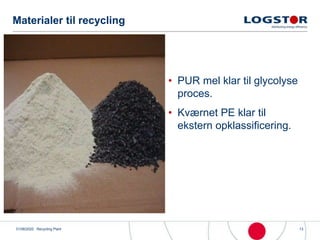 Tina Thomsen, Chemical support manager. Logstor | Kemisk genanvendelse af plast | PPTX