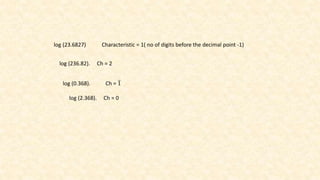 using log tables | PPTX