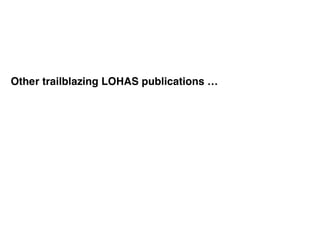 What is “LOHAS”? | PDF