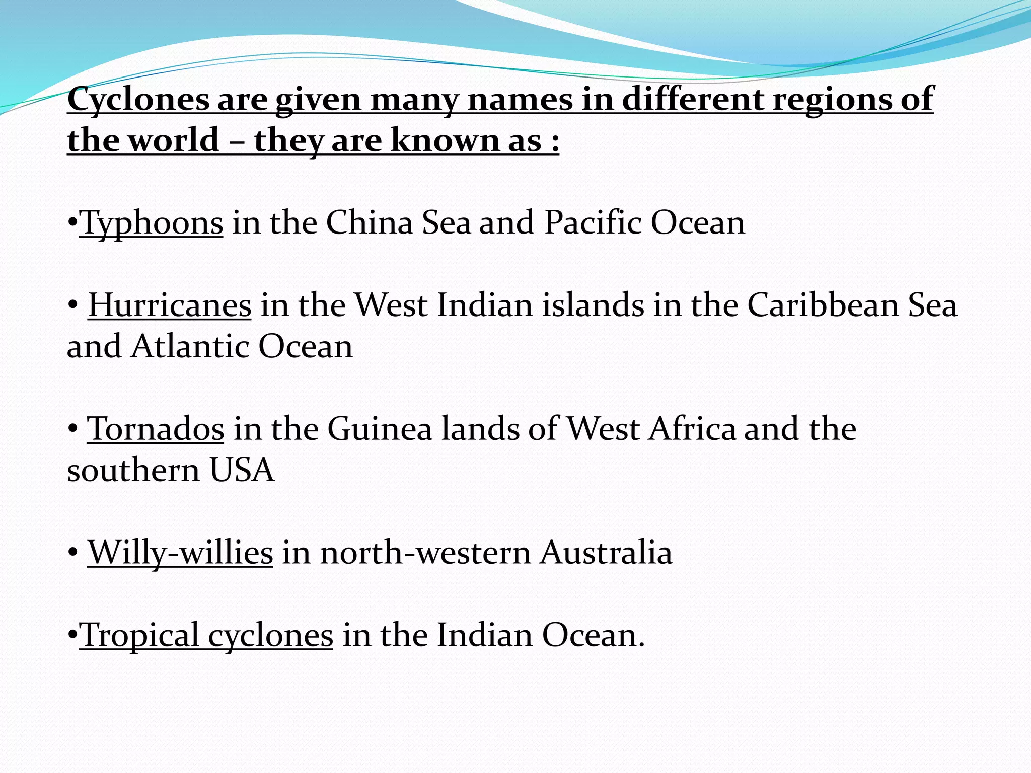 Cyclones and western disturbances By Lohit Saini | PPT