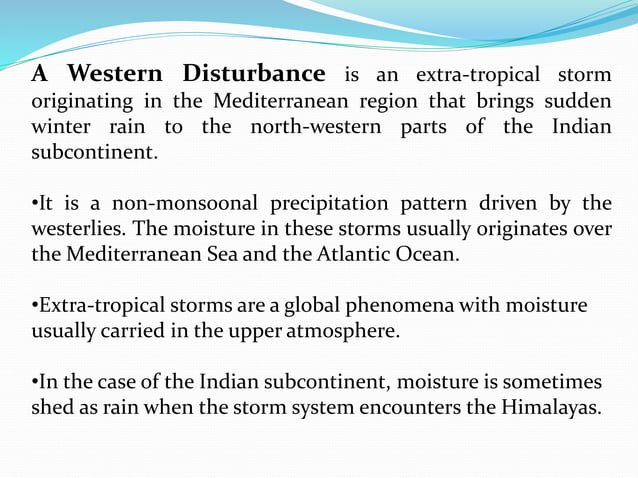 Cyclones and western disturbances By Lohit Saini | PPT | Geography ...