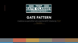 GATE pattern and strategies for preparation | PPT