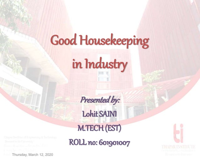 Lohit saini Housekeeping ppt | PPT