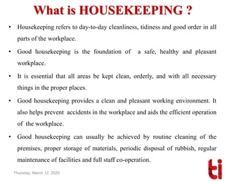 Lohit saini Housekeeping ppt | PPT