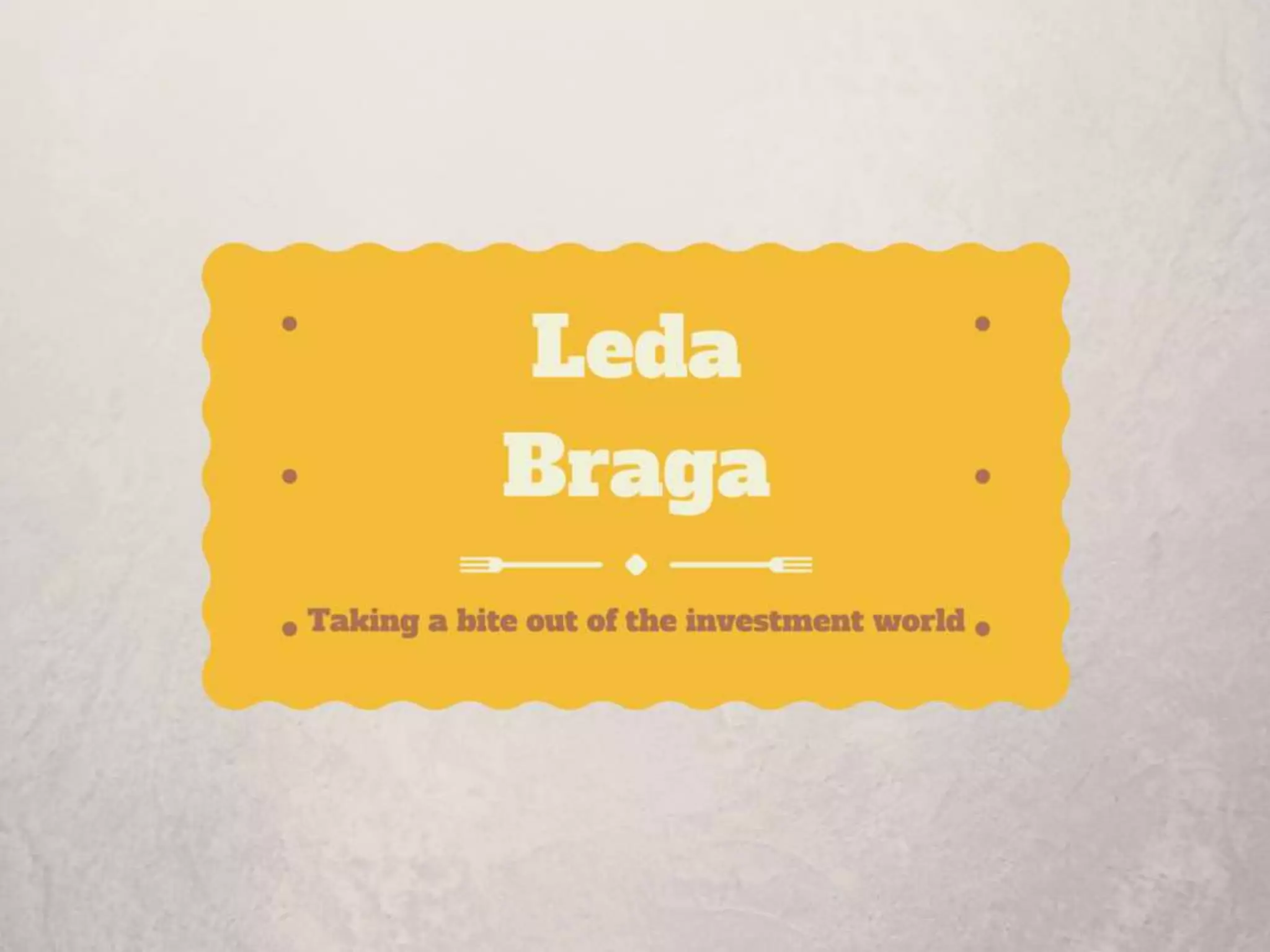 Leda Braga | Woman in Business | PPTX