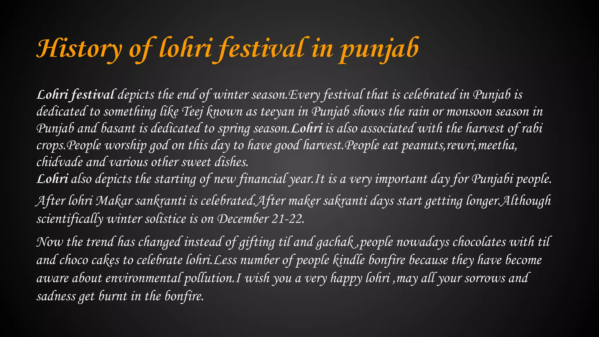 Lohri punjabi project | PDF