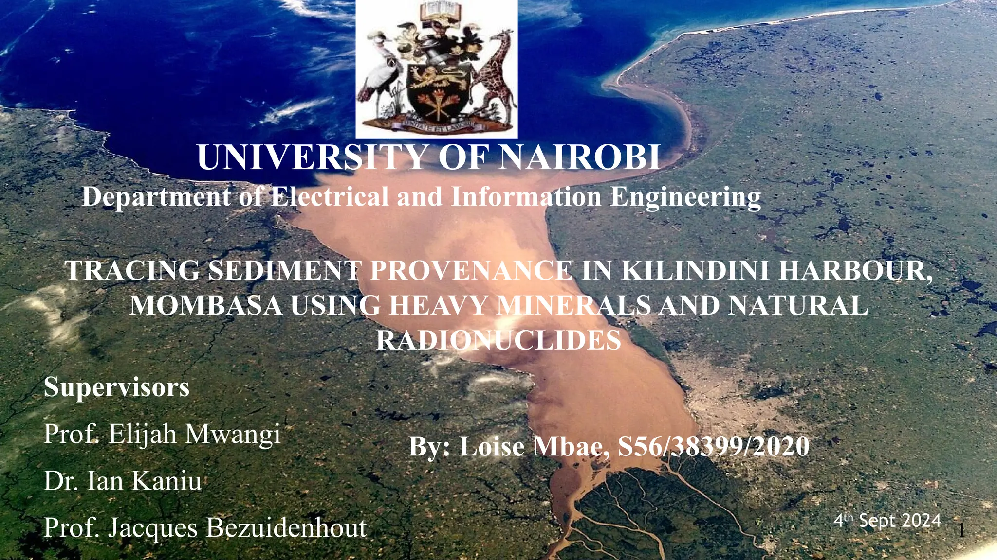 Thesis Defense Ppt University of Nairobi in Sediment Provenance | PPTX